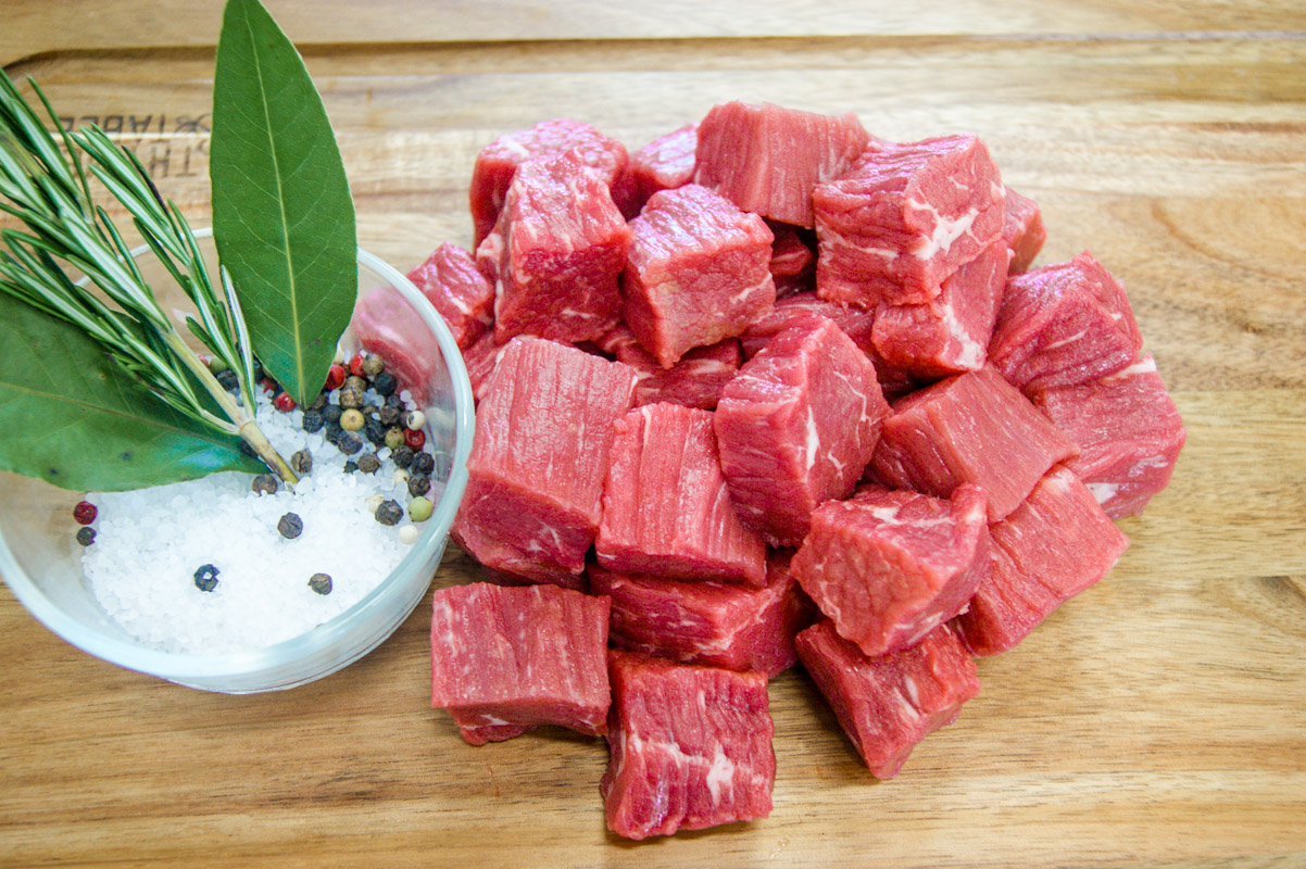 Beef Cubes Stew Meat (16oz) - Farmstead Boxes Direct